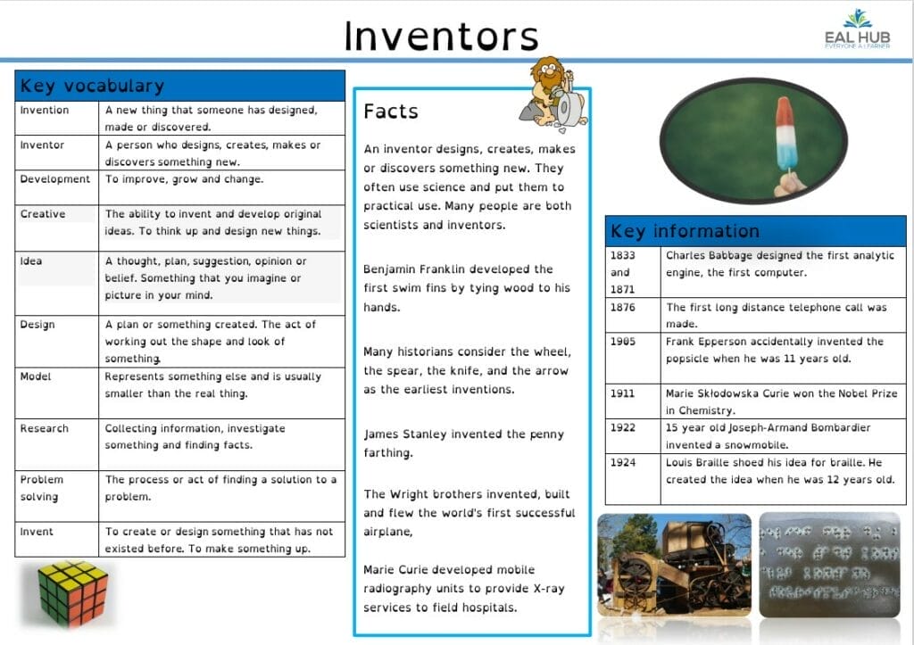 Inventors Topic Pack Eal Hub