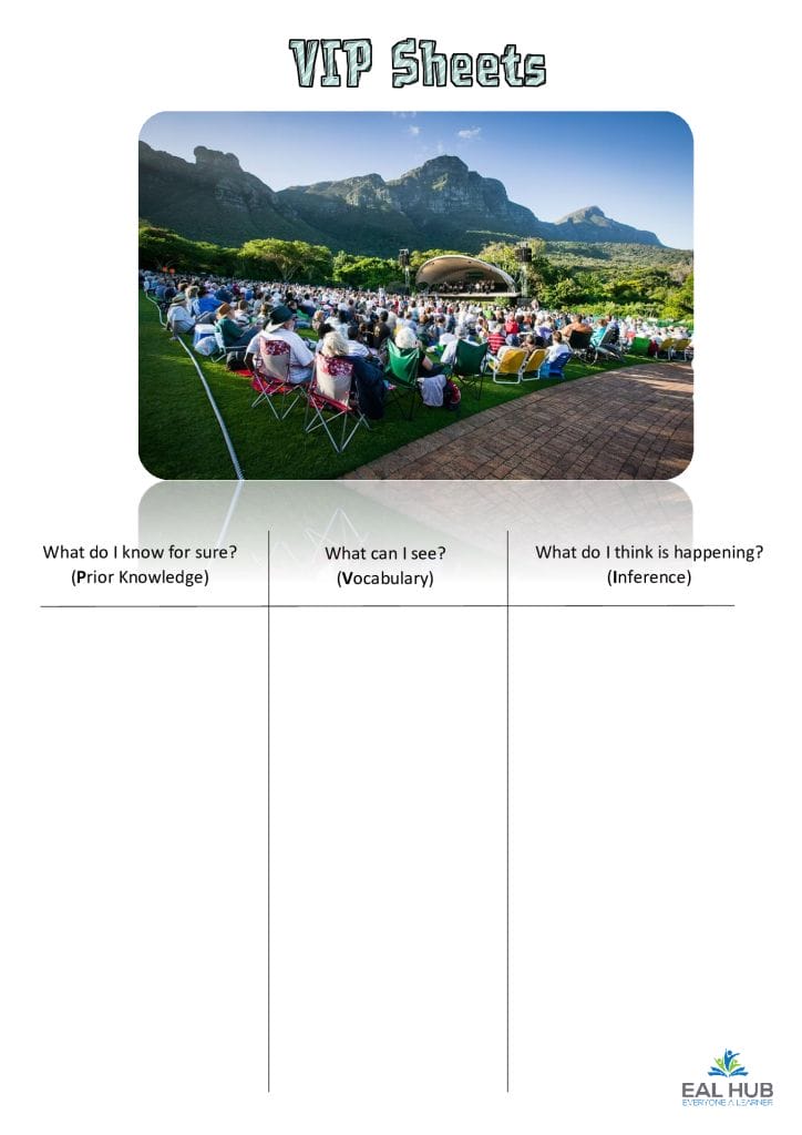 Concert VIP Sheet – EAL Hub