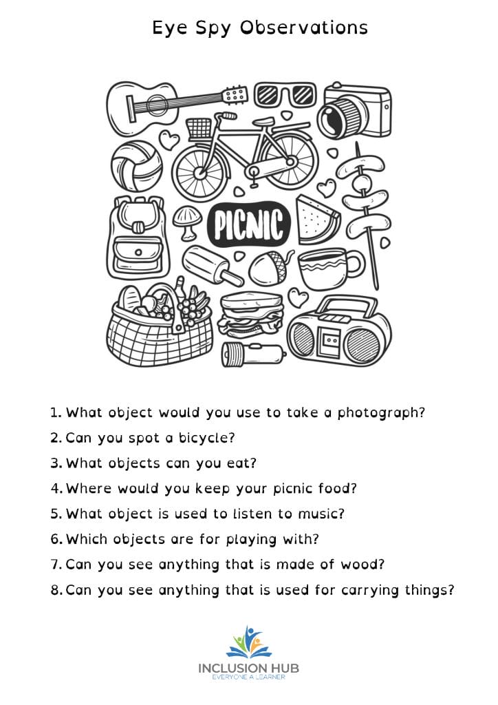 Eye Spy Observation Sheets – EAL Hub
