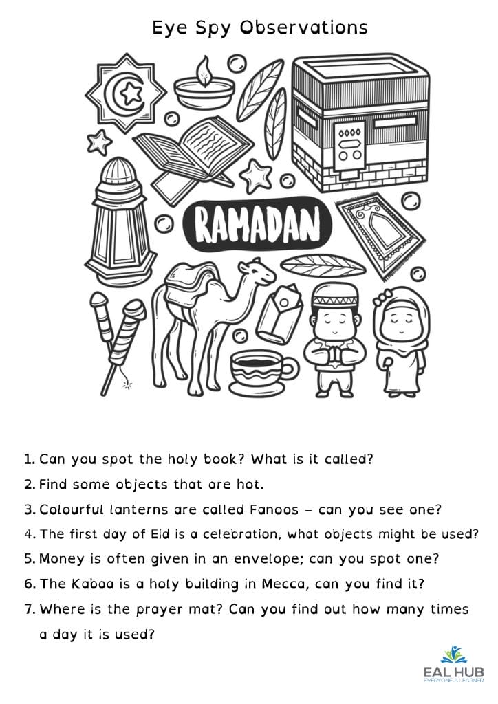 Eye Spy Observation Sheets – EAL Hub