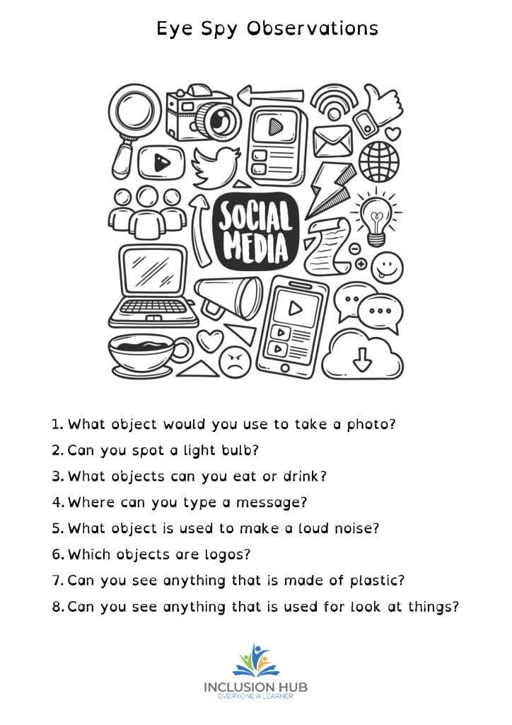 Eye Spy Observation Sheets – EAL Hub